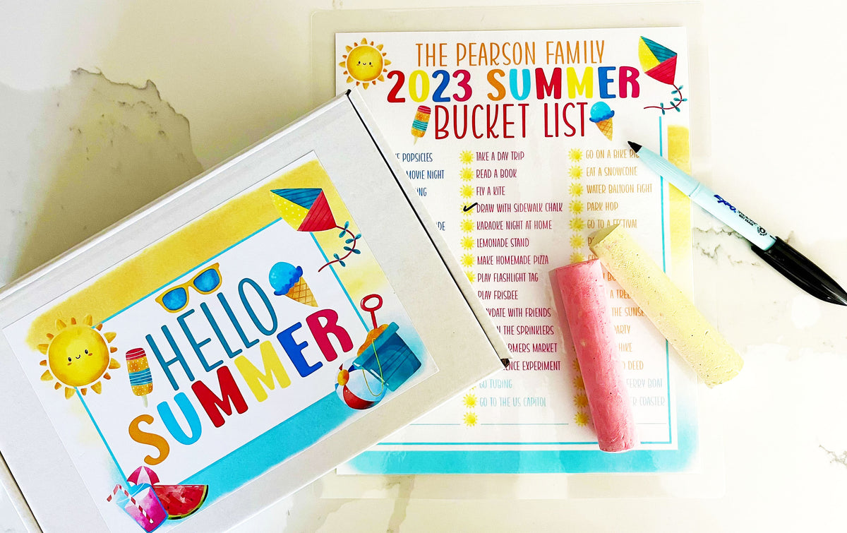 Summer Bucket List - Personalized - Digital File Available – Paisley ...