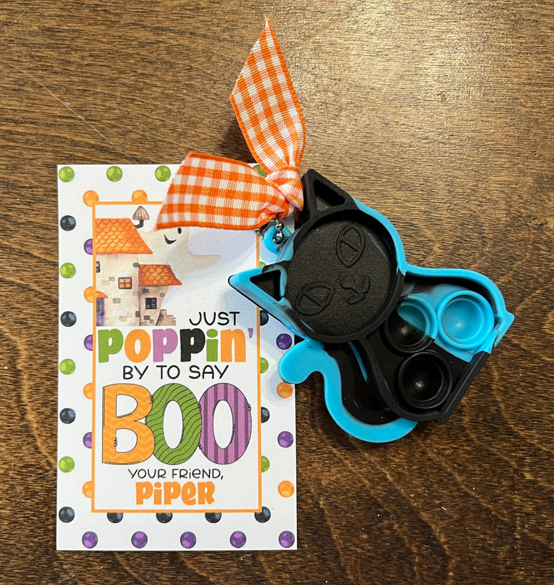 Poppin' by to say BOO - Halloween Tag - Fidget Toy – Paisley Pear ...