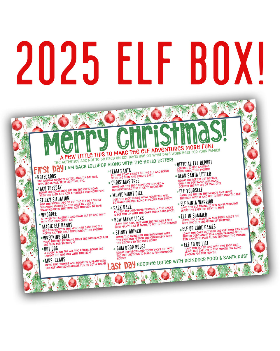 2025 Elf Box - All the Elf Fun!! – Paisley Pear Designs and Invites
