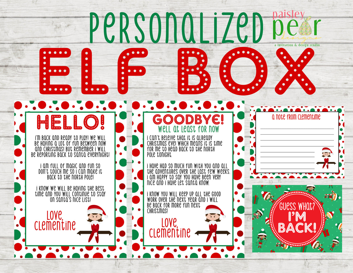 Vol. 21 Elf Box - All the Elf Fun!! – Paisley Pear Designs and Invites